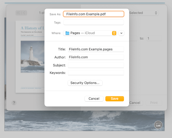 How Do I Save A File As A PDF In MacOS 