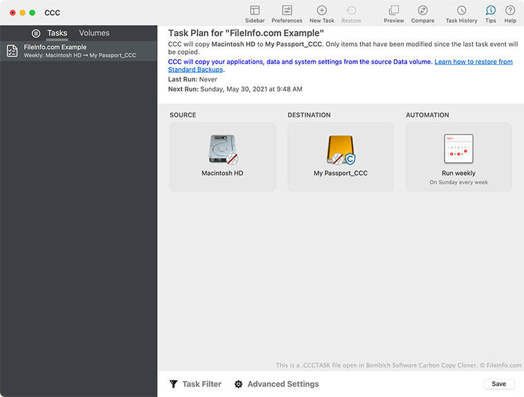 CCCTASK File - What is a .ccctask file and how do I open it?