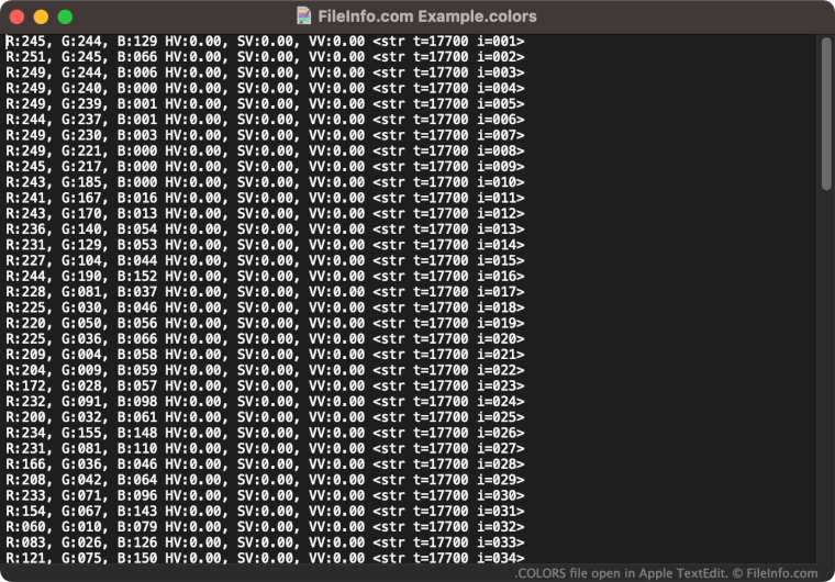 COLORS File - What is a .colors file and how do I open it?
