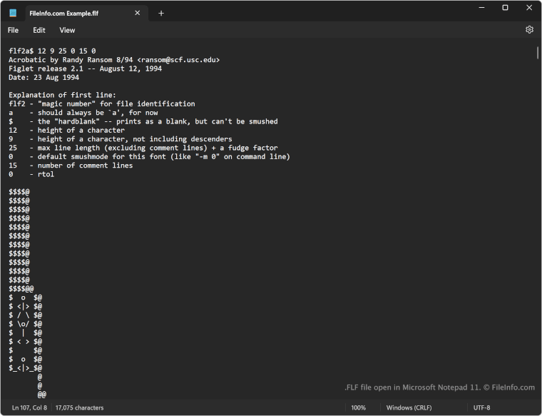 FLF File - What is an .flf file and how do I open it?
