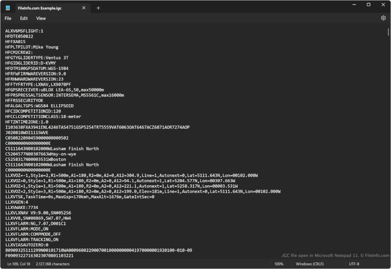 IGC File - What is an .igc file and how do I open it?