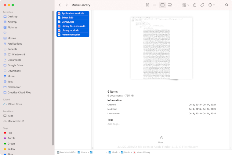 MUSICLIBRARY File - What is it and how do I open it?