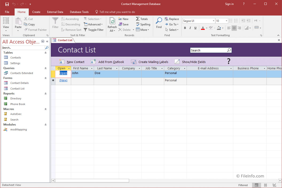 Microsoft Access Vamzaer