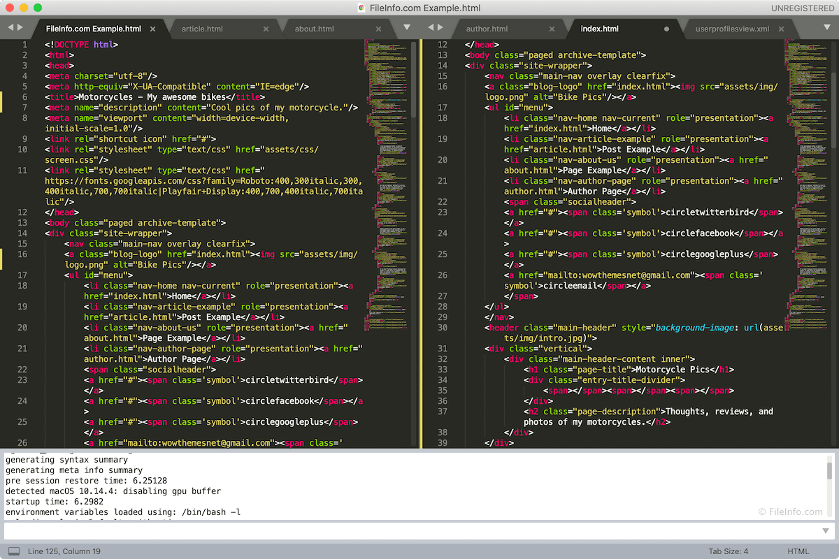 Sublime Text 3 Supported File Formats