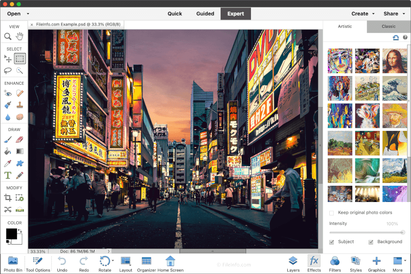 Adobe Photoshop Elements 2022 - Supported File Formats