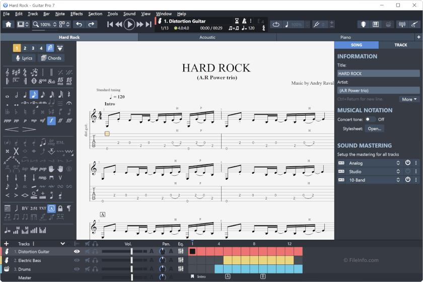 Arobas Music Guitar Pro 7.6 - Supported File Formats