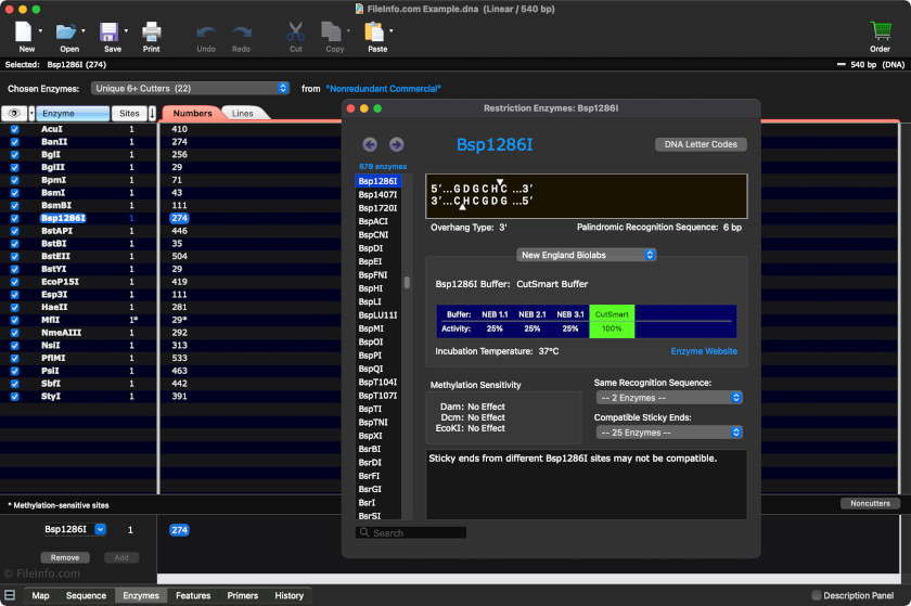 GSL Biotech SnapGene 6 - Supported File Formats