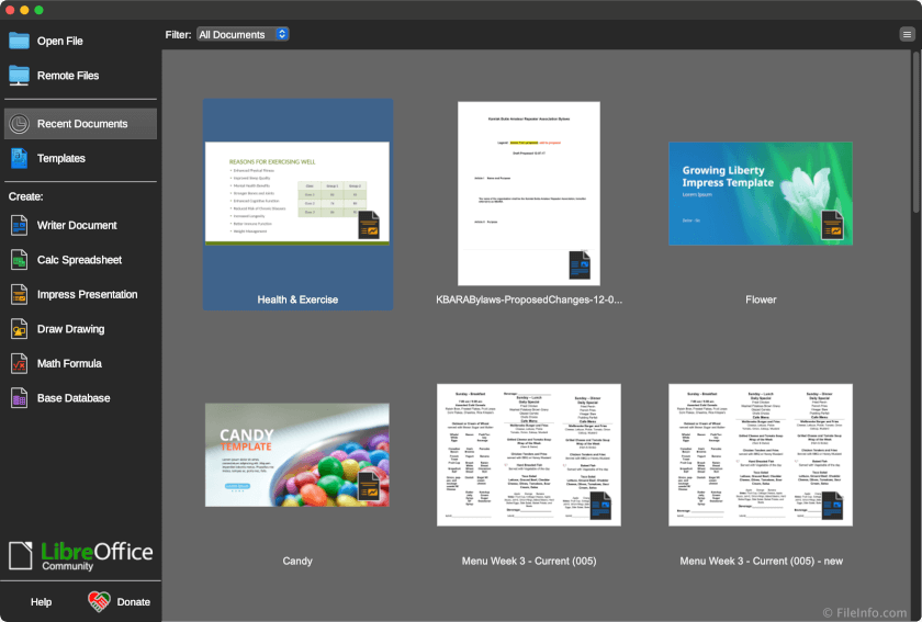 LibreOffice 24 - Supported File Formats
