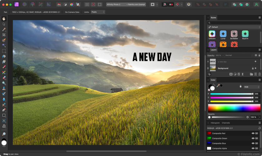 Serif Affinity Photo 2 - Supported File Formats