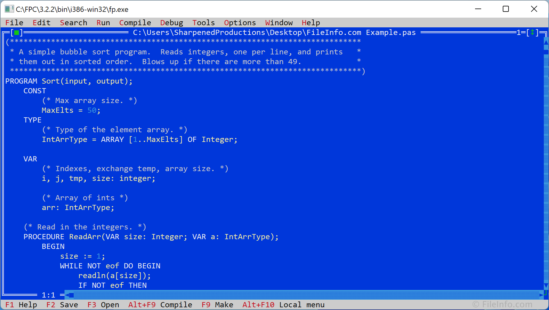 Free Pascal 3 Supported File Formats